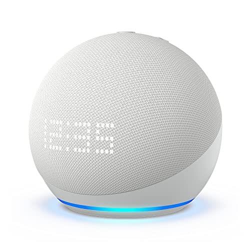 Amazon echo dot 5 with clock asistente virtual alexa glacier white 4th gen :: Compu Santa Fe