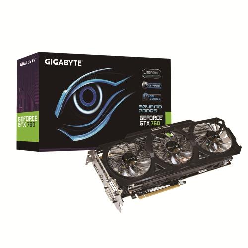 Placa de video pci-e gf gtx 760 de 2gb ddr5 gv-n760oc-2gd gigabyte ...